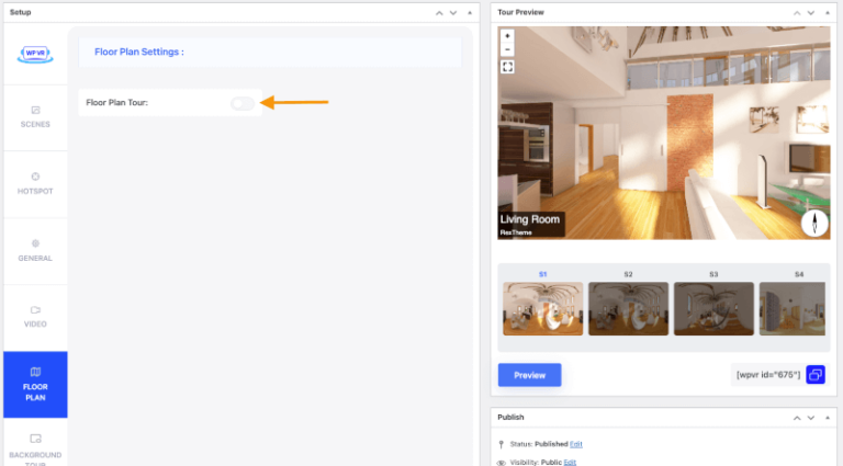 How To Set Virtual Floor Plans Inside Your Tours - WPVR » RexTheme