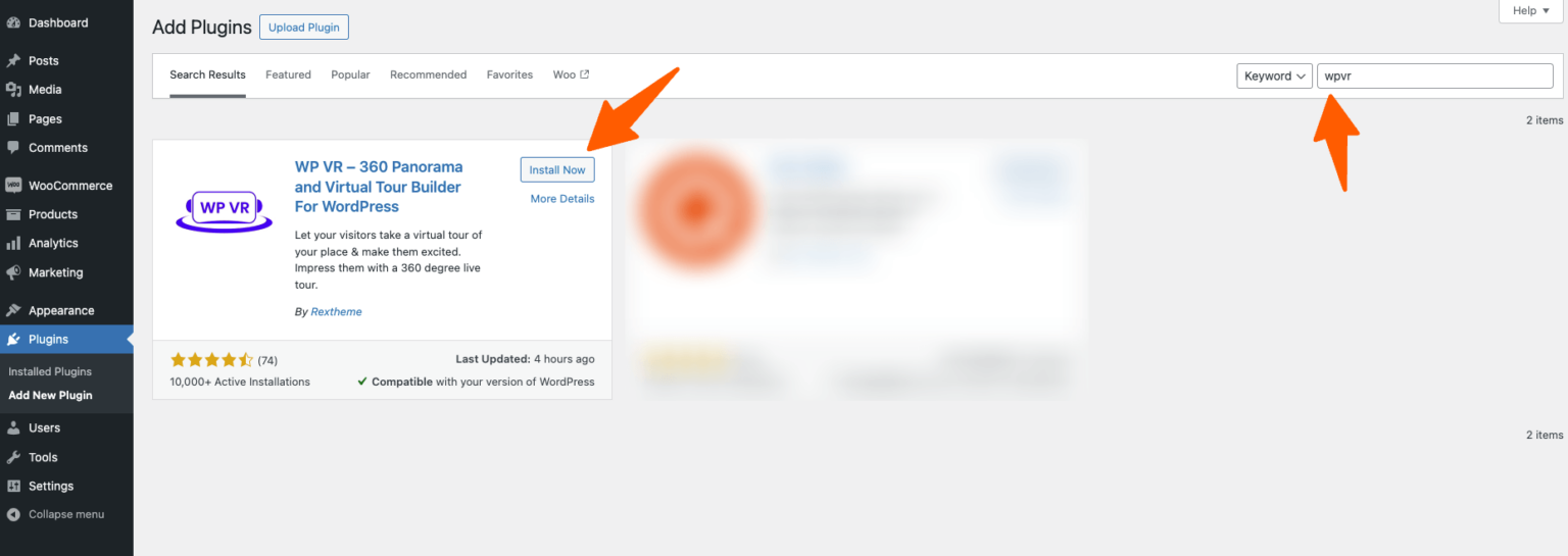 How To Install And Activate WP VR » RexTheme